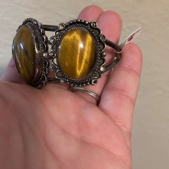 Jewelry | Native American Tigers Eye And Sterling Cuff | Poshmark